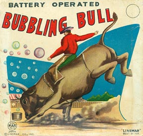 TrueReplica Box for the Bubbling Bull bubble blowing rodeo rider - LineMar